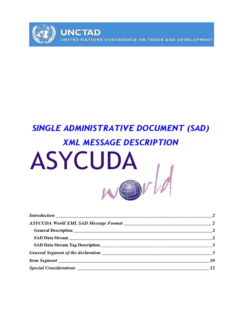 XML SAD Structure | PDF | Electronic Data Interchange | Xml
