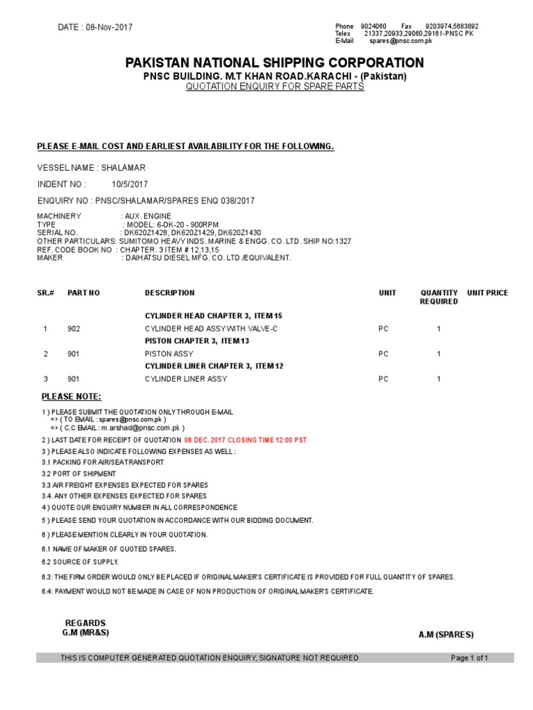 Pakistan National Shipping Corporation: PNSC Building. M.T Khan Road ...
