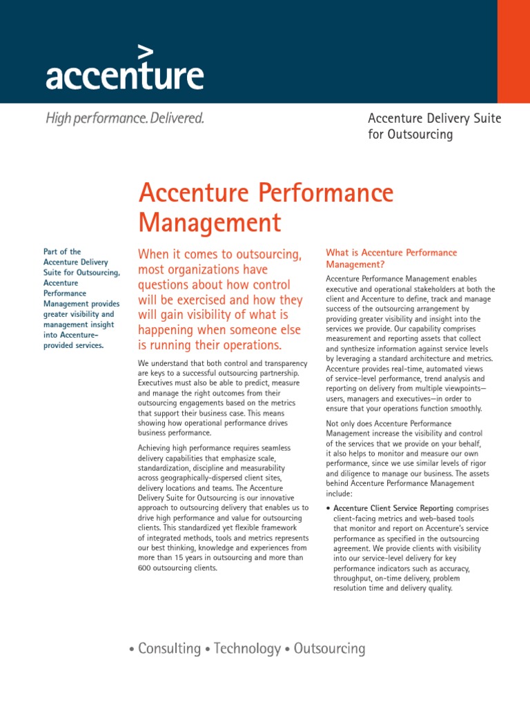 Accenture PerformanceManagement | PDF | Performance Management ...