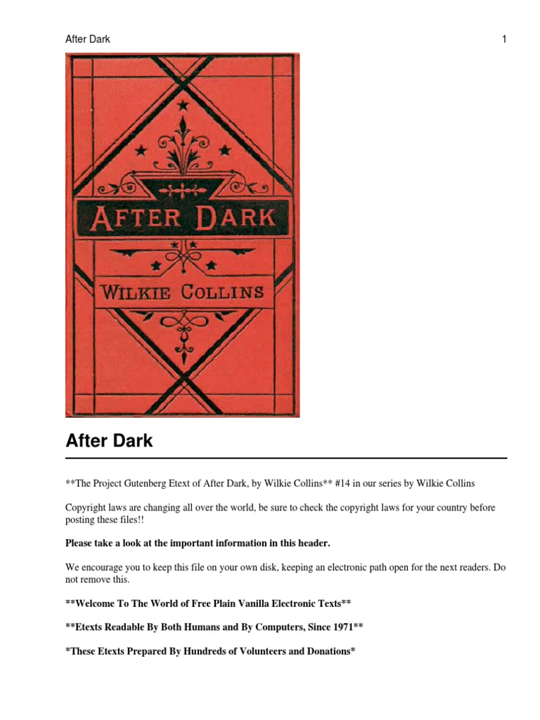 After Dark | PDF | E Text | Indemnity