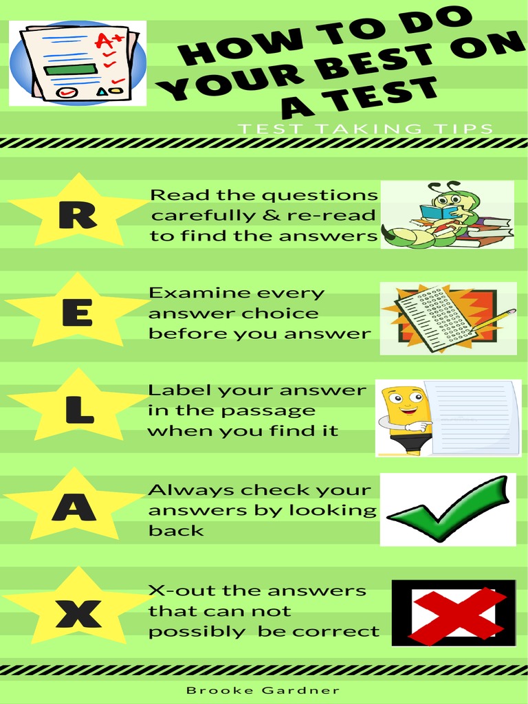 R E L A X: Read The Questions Carefully & Re-Read To Find The Answers ...