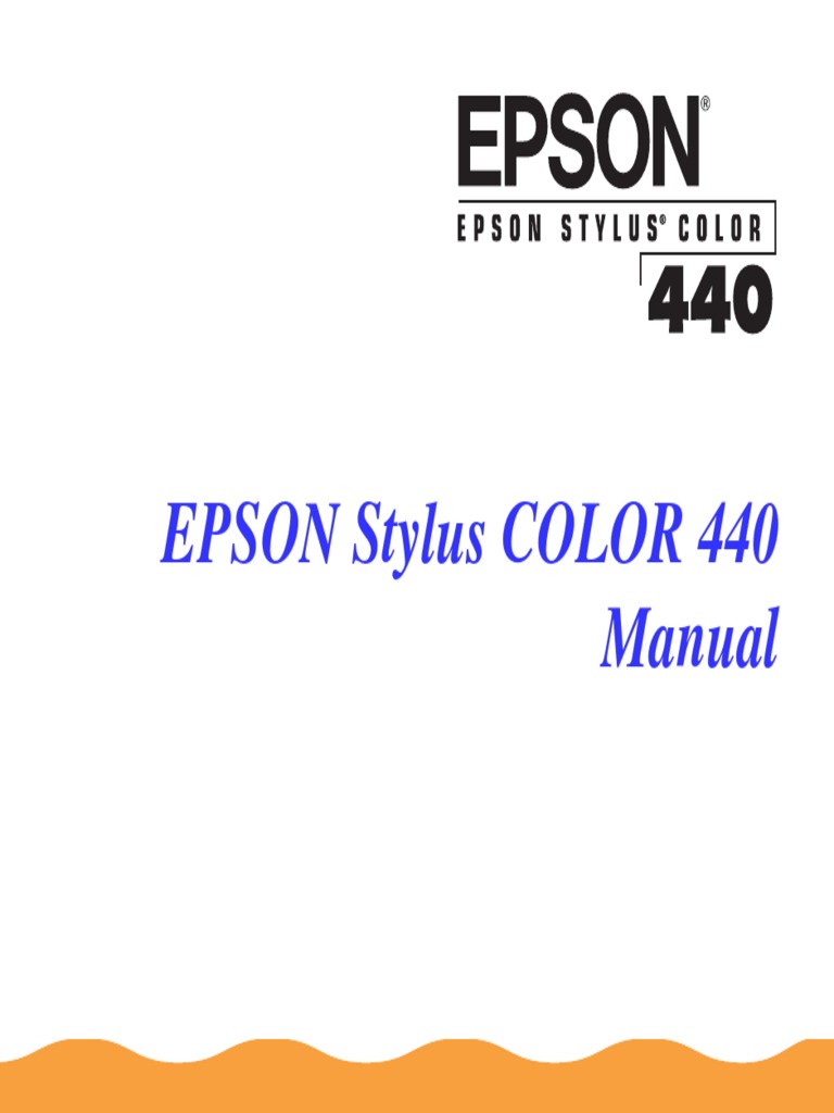EPSON Stylus COLOR 440 Manual | PDF | Printer (Computing) | Microsoft ...