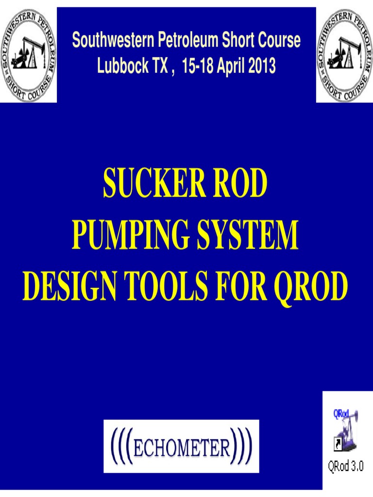 Sucker Rod Pump Design Tools Overview | PDF | Buckling | Pump