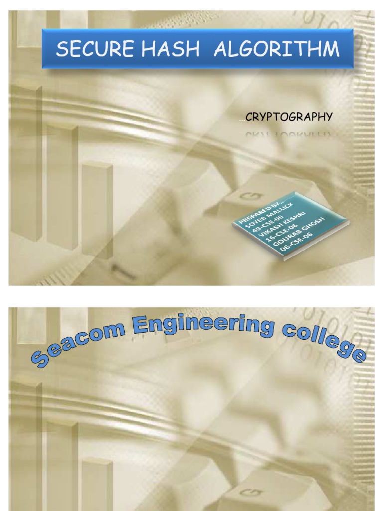 Secure Hash Algorithm | Download Free PDF | Cyberwarfare | Security