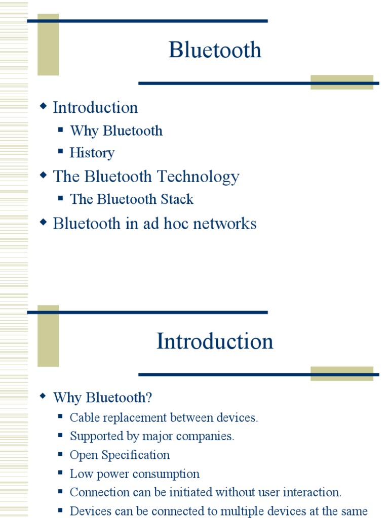 Bluetooth | PDF | Bluetooth | Computer Network