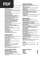 Minibar Price List and Menu Items | PDF | Alcoholic Drinks | Drink