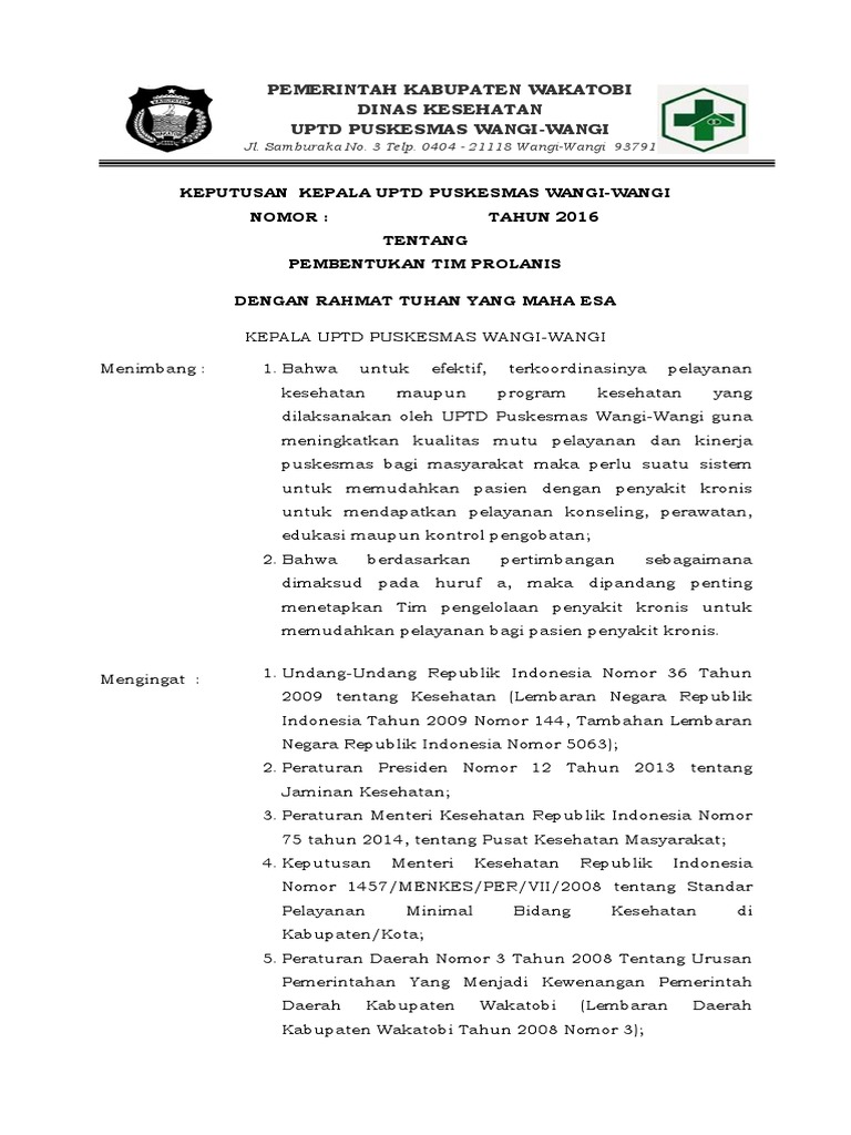 SK TIM Prolanis | PDF