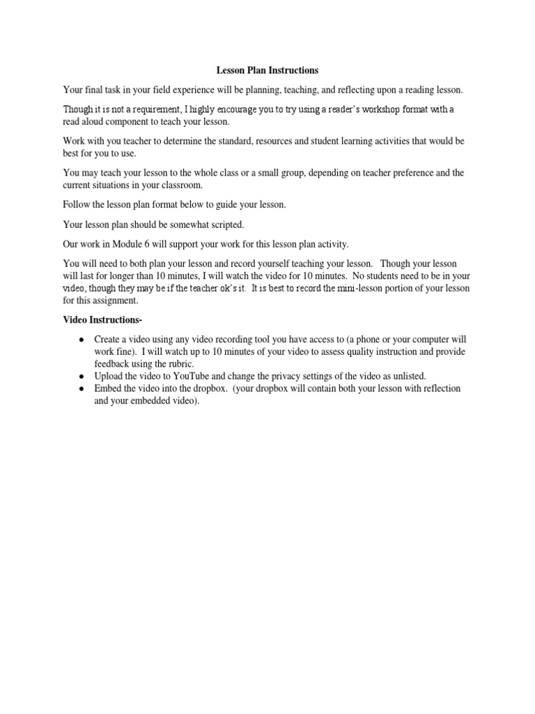 Task 3 - Lesson Plan | PDF | Lesson Plan | Educational Assessment