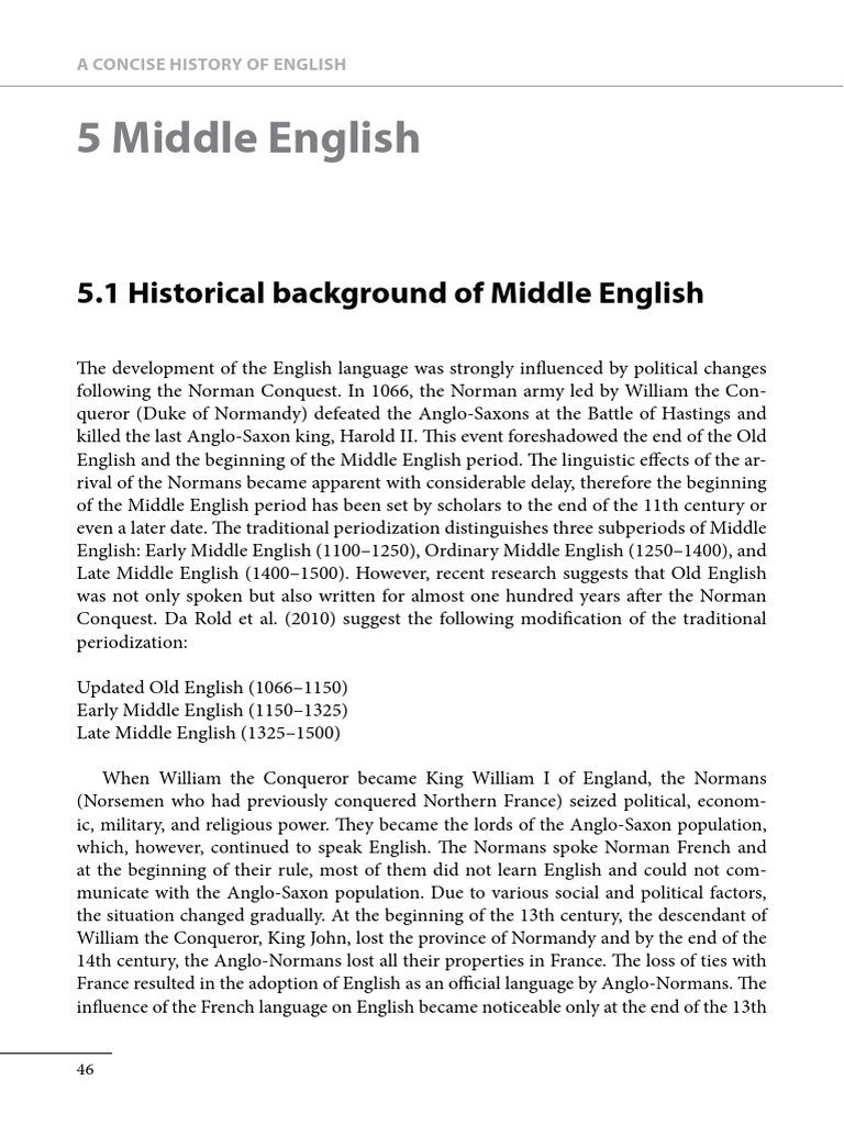 Middle English PDF | PDF | English Language | Grammatical Gender