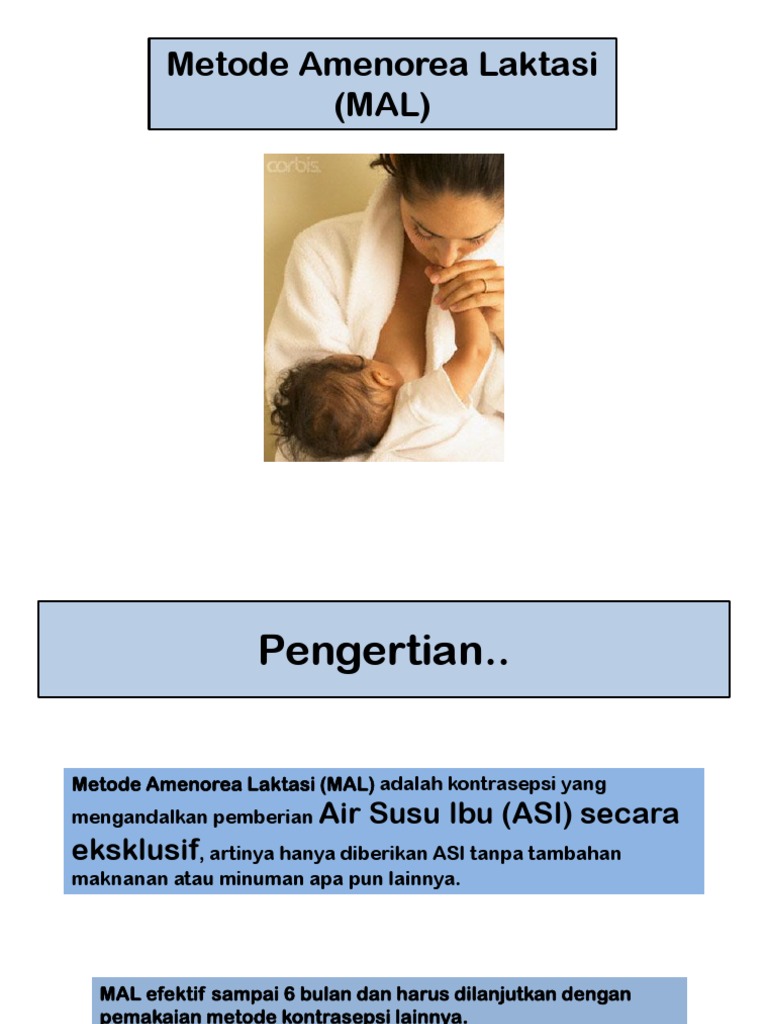 Metode Amenorea Laktasi (MAL) | PDF