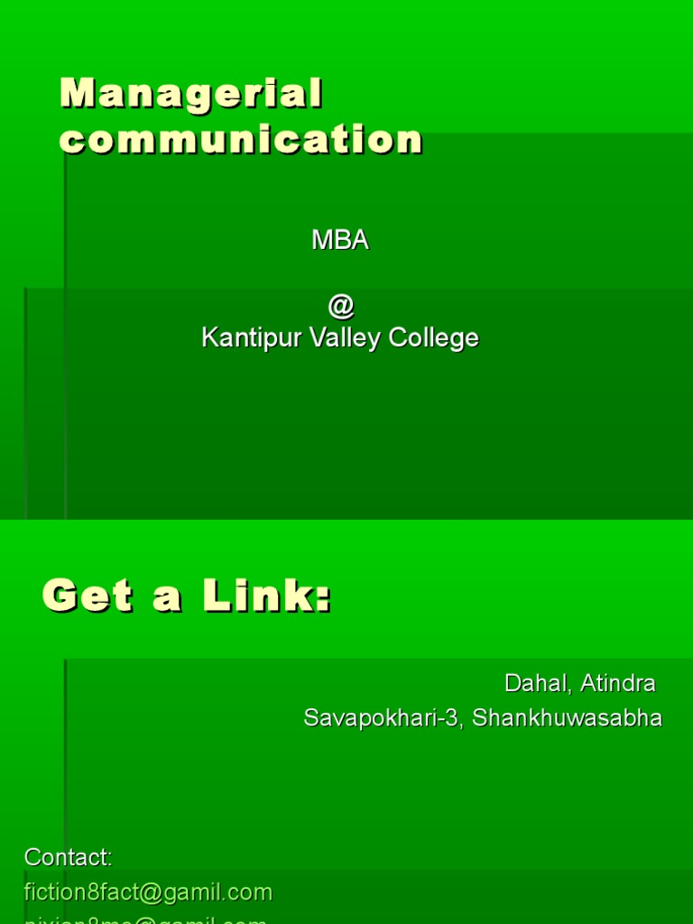 MBA Introdutionn Chapter | PDF | Communication | Information