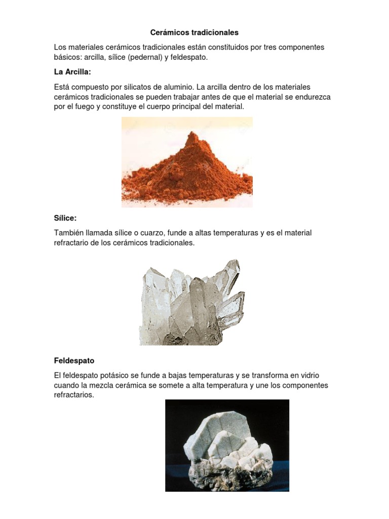 Cerámicos Tradicionales | PDF | Ingeniería Cerámica | Cerámica