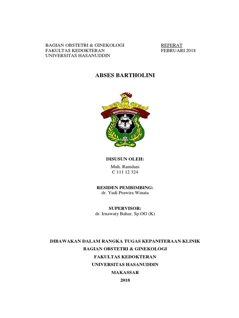 Abses Bartholini dalam Obstetri | PDF | Sains & Matematika