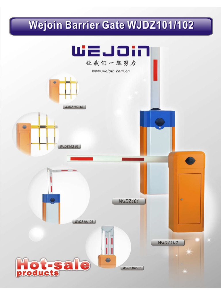 Catalogue of Barrier Gate (WJDZ101-102) - 1 | PDF