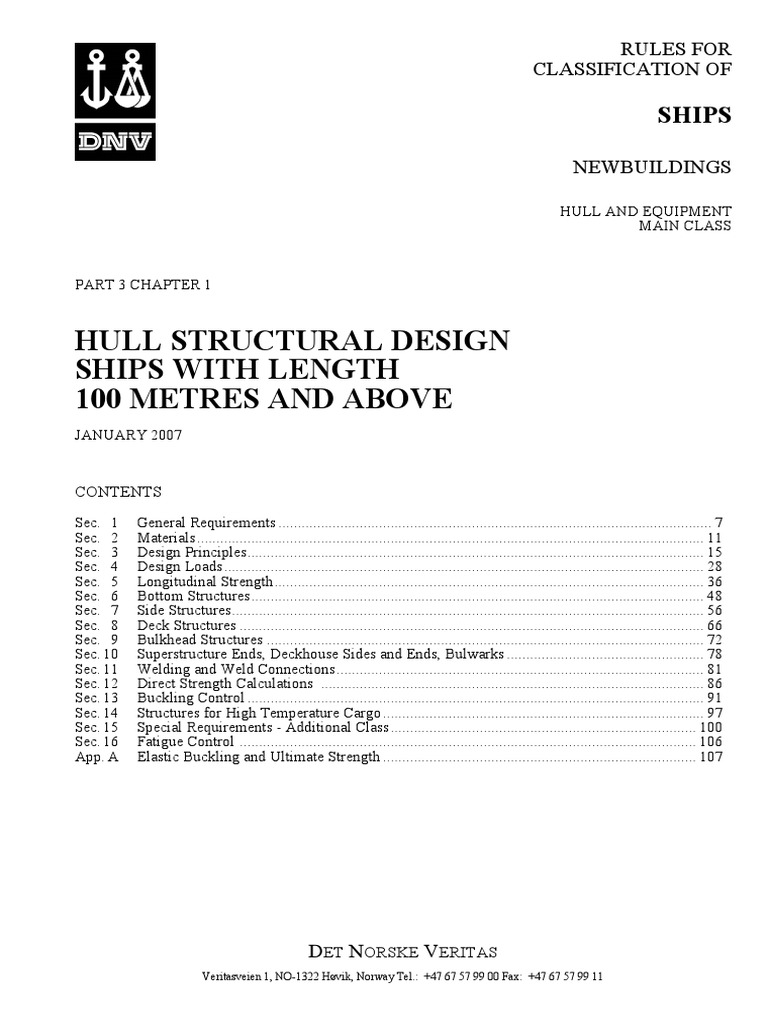 Hull Structural Design Ships PDF | PDF | Deck (Ship) | Buckling