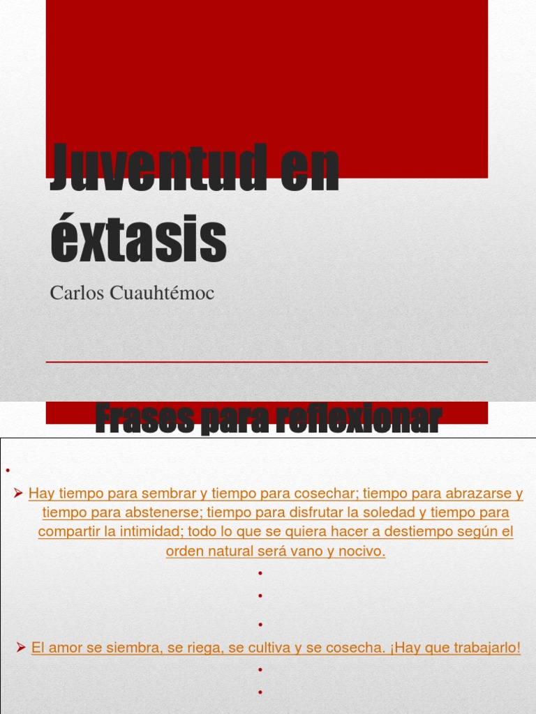 Juventud en Éxtasis | PDF | Amor