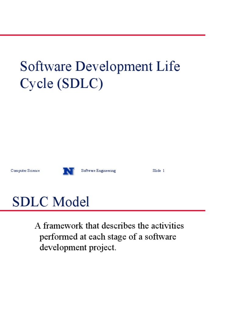 Software Development Life Cycle (SDLC) : Computer Science Software ...