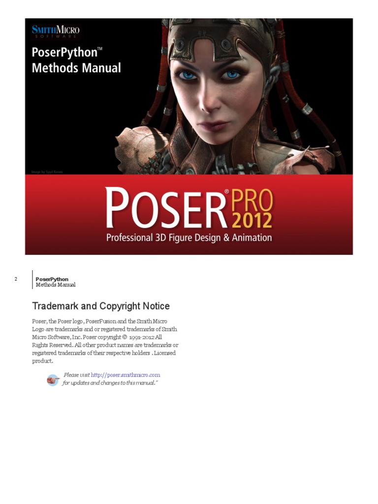 PoserPython Methods Manual PDF | PDF | Computer Program | Programming