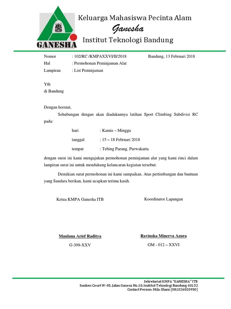 102 CAVING Pinjam Alat | PDF