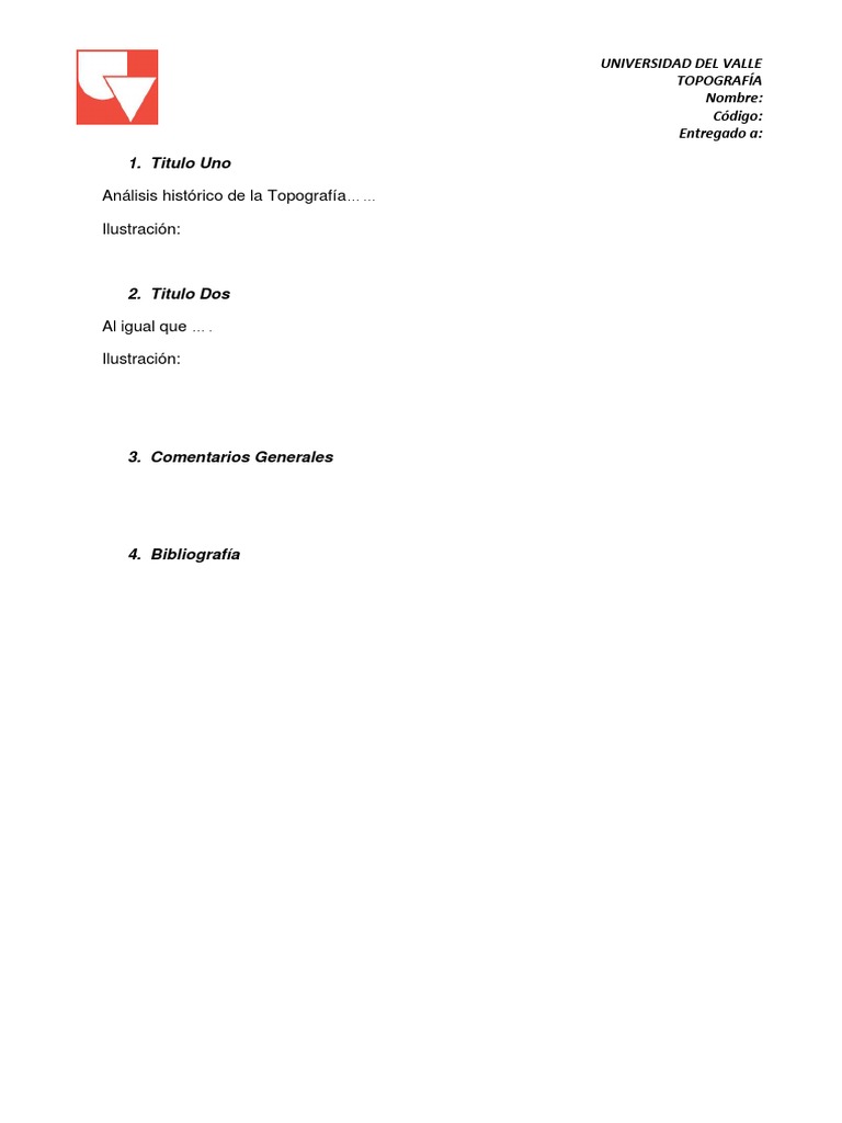 Formato Presentacion de Tareas | PDF