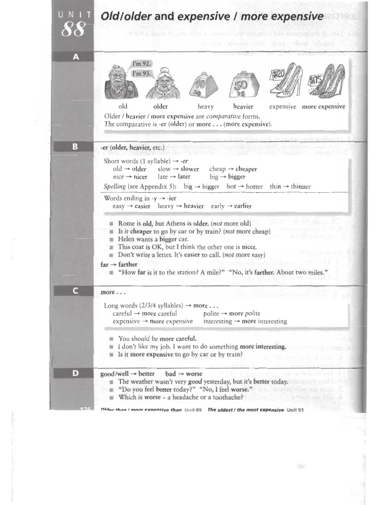 Comparative, Superlative, Equative | PDF