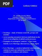 Introduction To Sociology Anthony Giddens | PDF | Émile Durkheim | Sociology