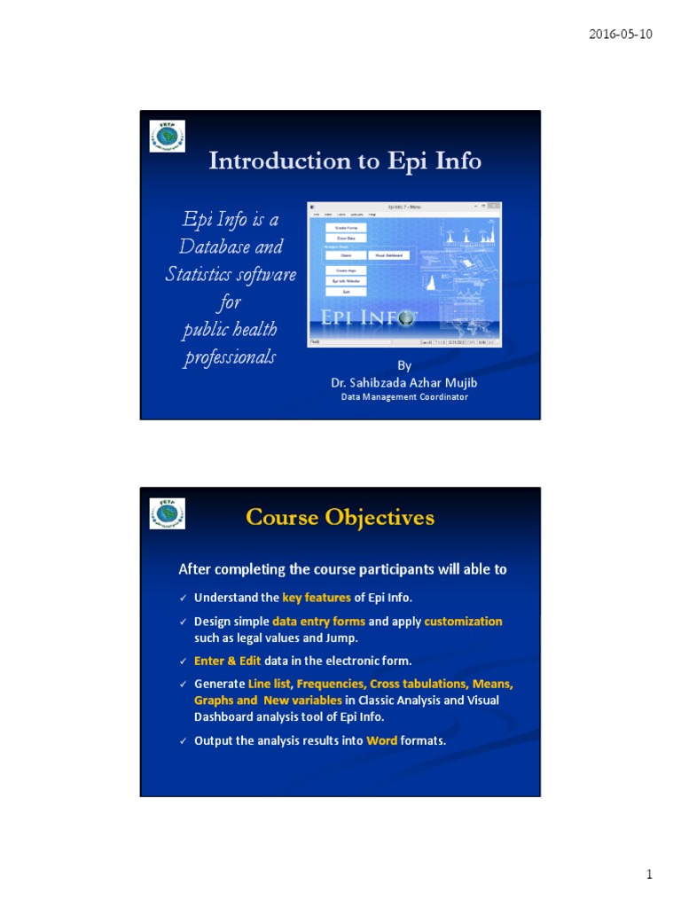 EPI Info 7 Presentation | PDF | Microsoft Access | Computing