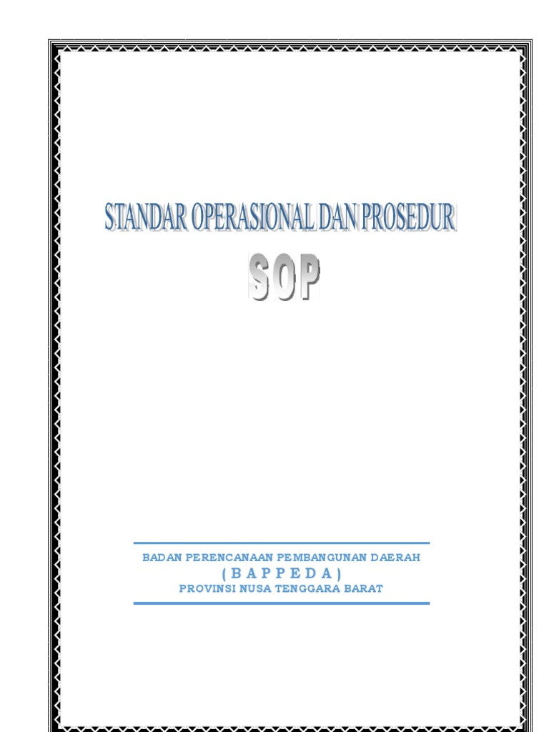 Sop Bappeda PDF | PDF