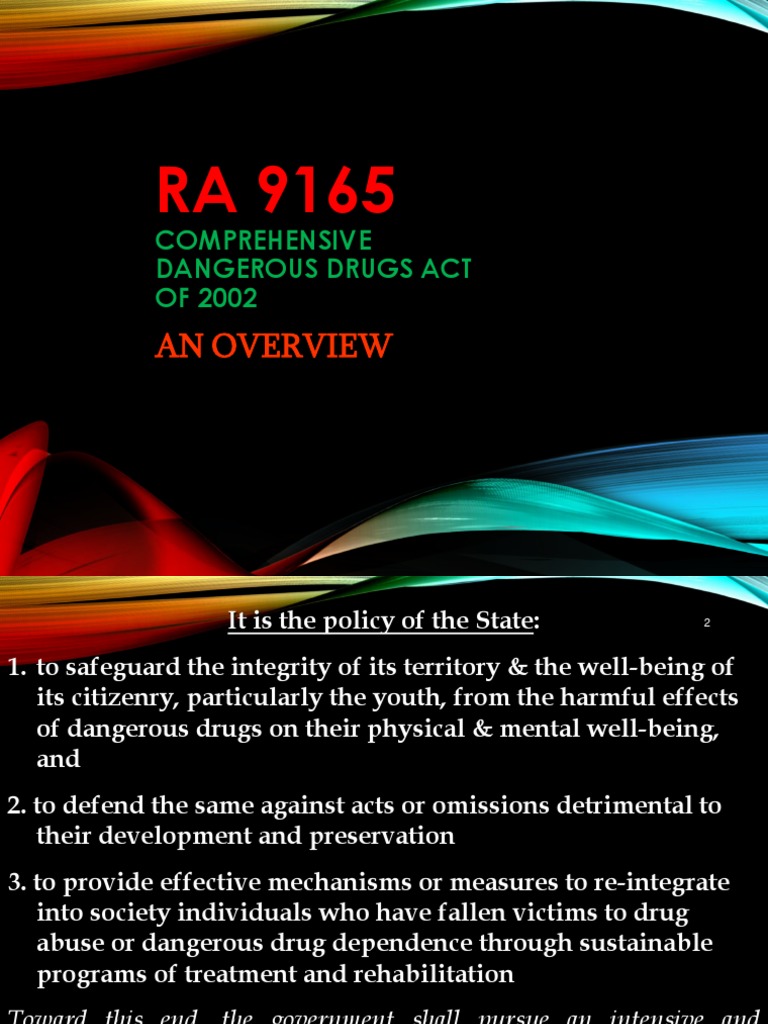 RA 9165 Powerpoint | PDF | Narcotic | Heroin