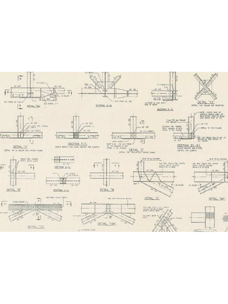 Steel Truss Connection Detail | PDF