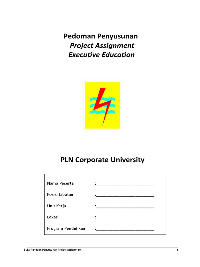 Panduan Penyusunan Project Assignment | PDF | Karier & Perkembangan | Bisnis