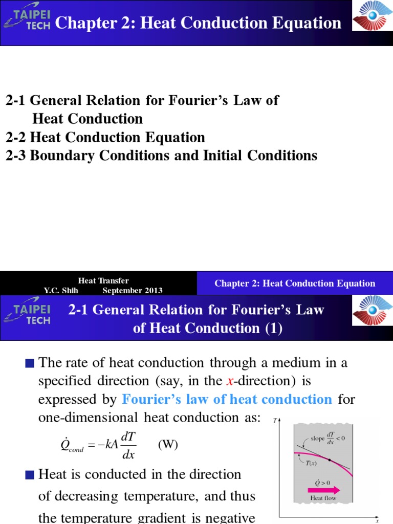 Ch2 HT HeatConductionEquation | PDF | Thermal Conduction | Heat Transfer