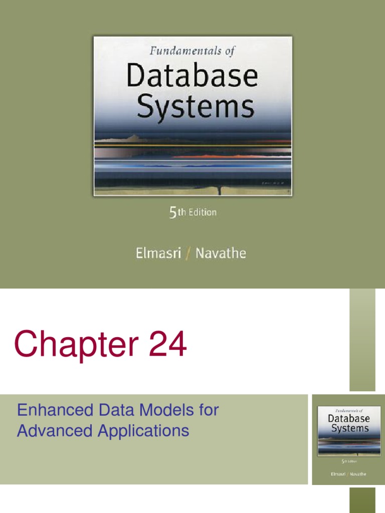 Ch24-Enhanced Data Models For Advanced Applications-1 | PDF | Interpretation (Logic) | Databases