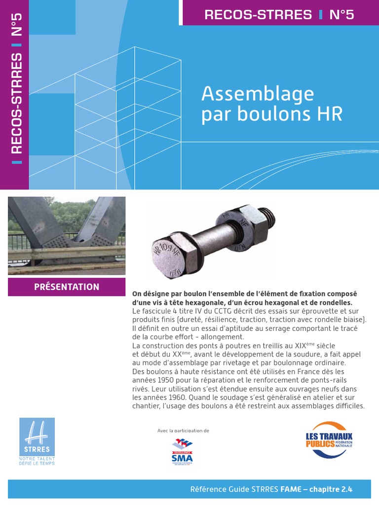 Assemblage par boulons HR : Guide pratique | PDF | Vis de fixation ...
