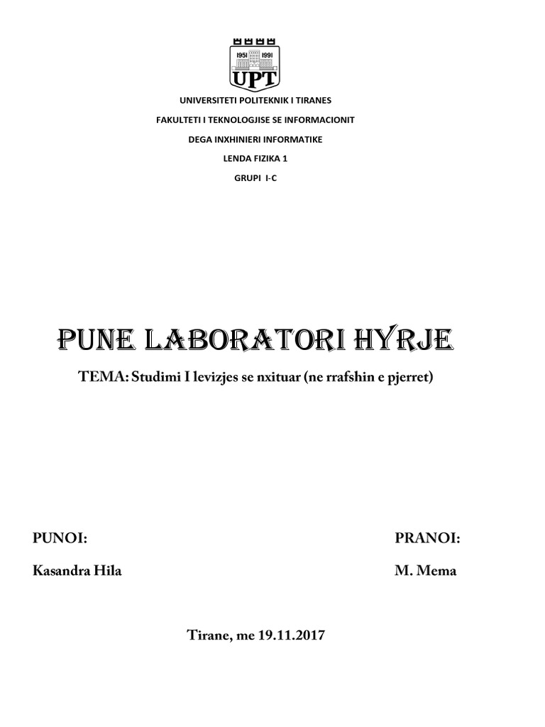 Universiteti Politeknik I Tiranes | PDF