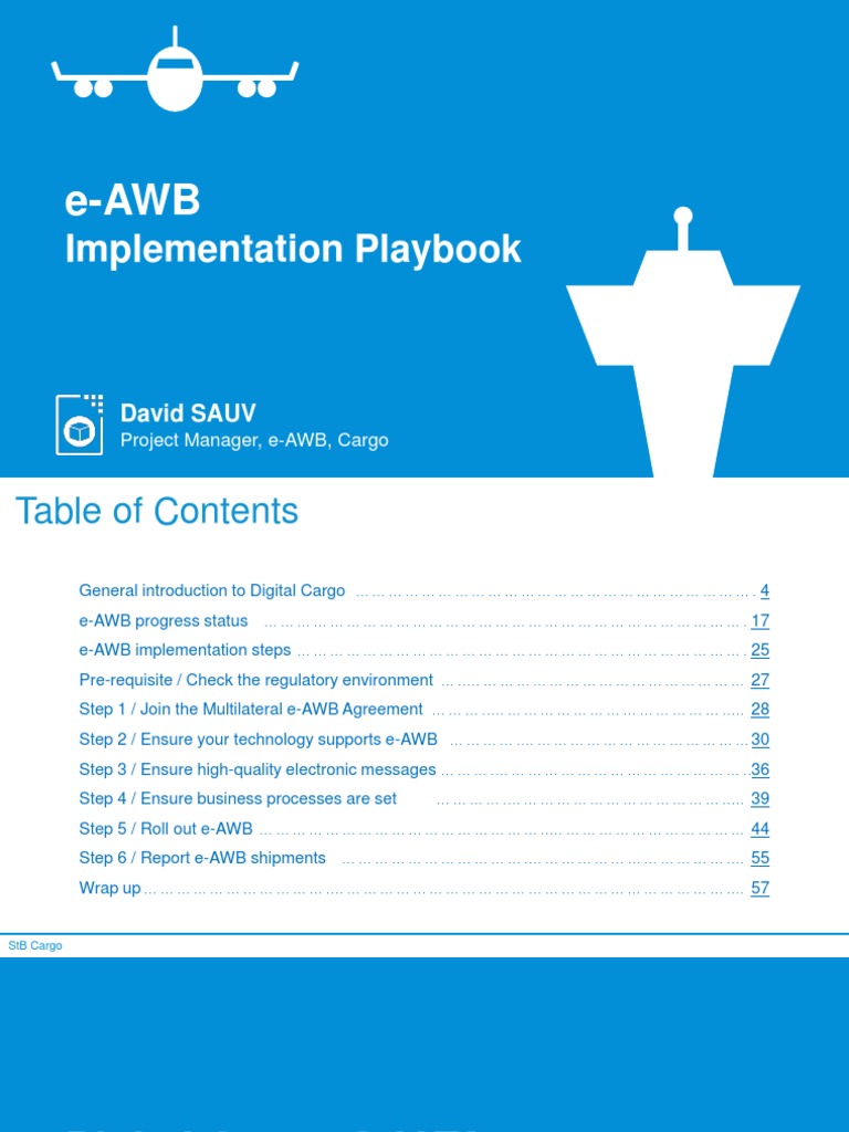 e-AWB Implementation Guide | PDF | Cargo | Freight Transport