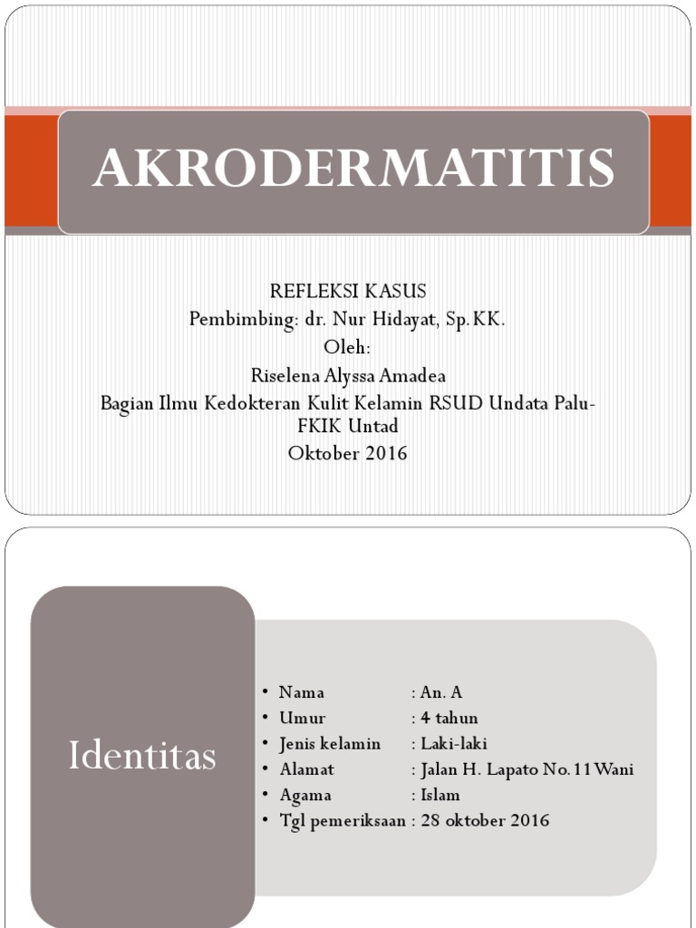 Akrodermatitis | PDF | Sains & Matematika