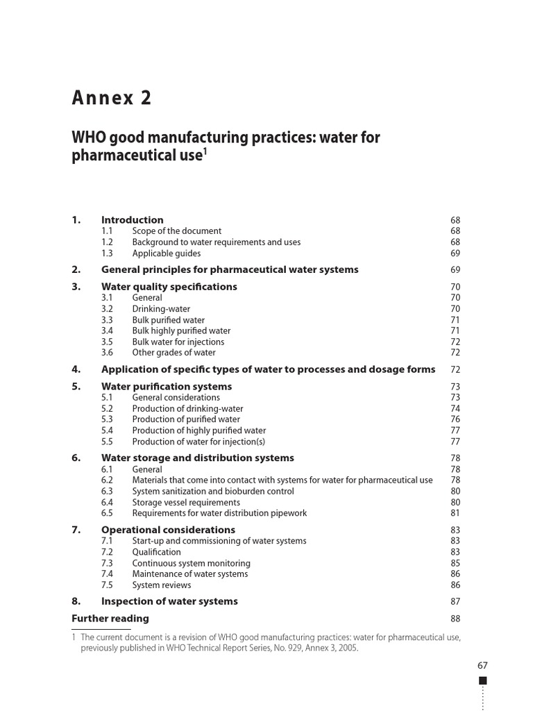 WHOwater System | PDF | Drinking Water | Water Purification