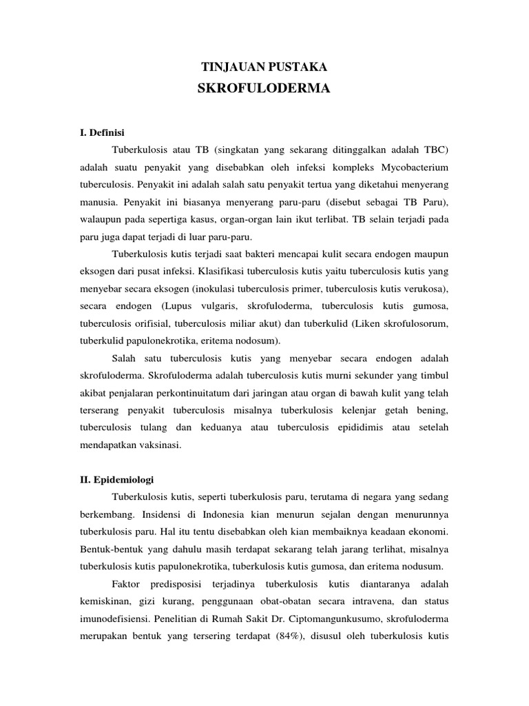 Skrofuloderma | PDF | Sains & Matematika
