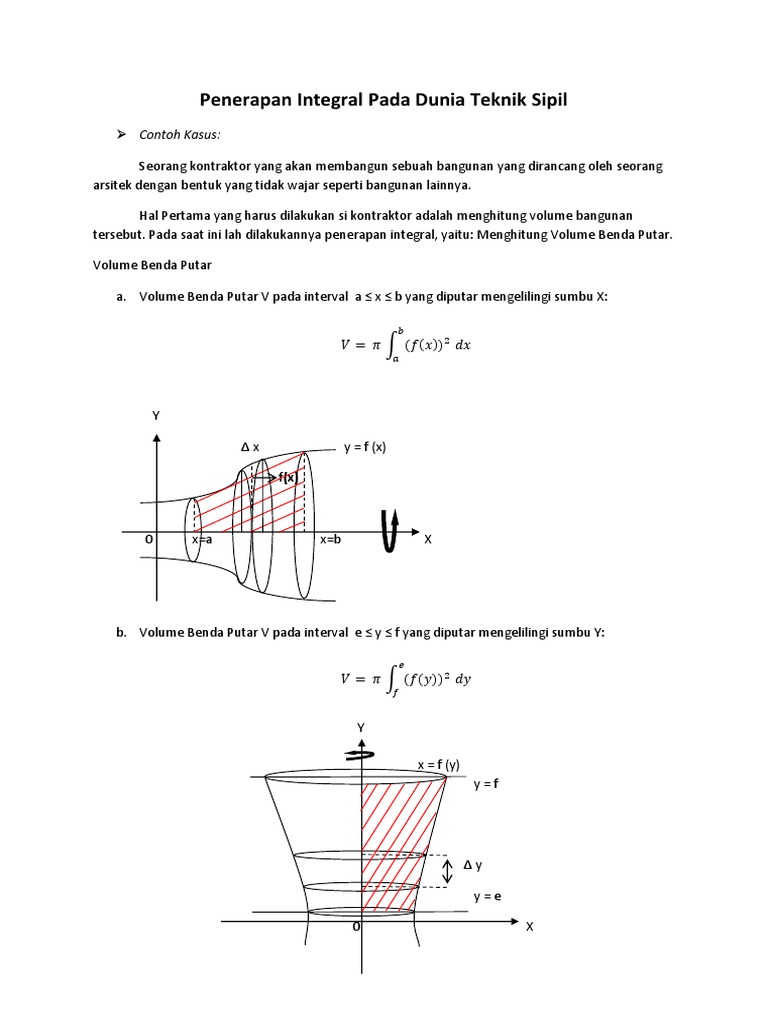 Penerapan Integral Pada Dunia Teknik Sipil1 | PDF