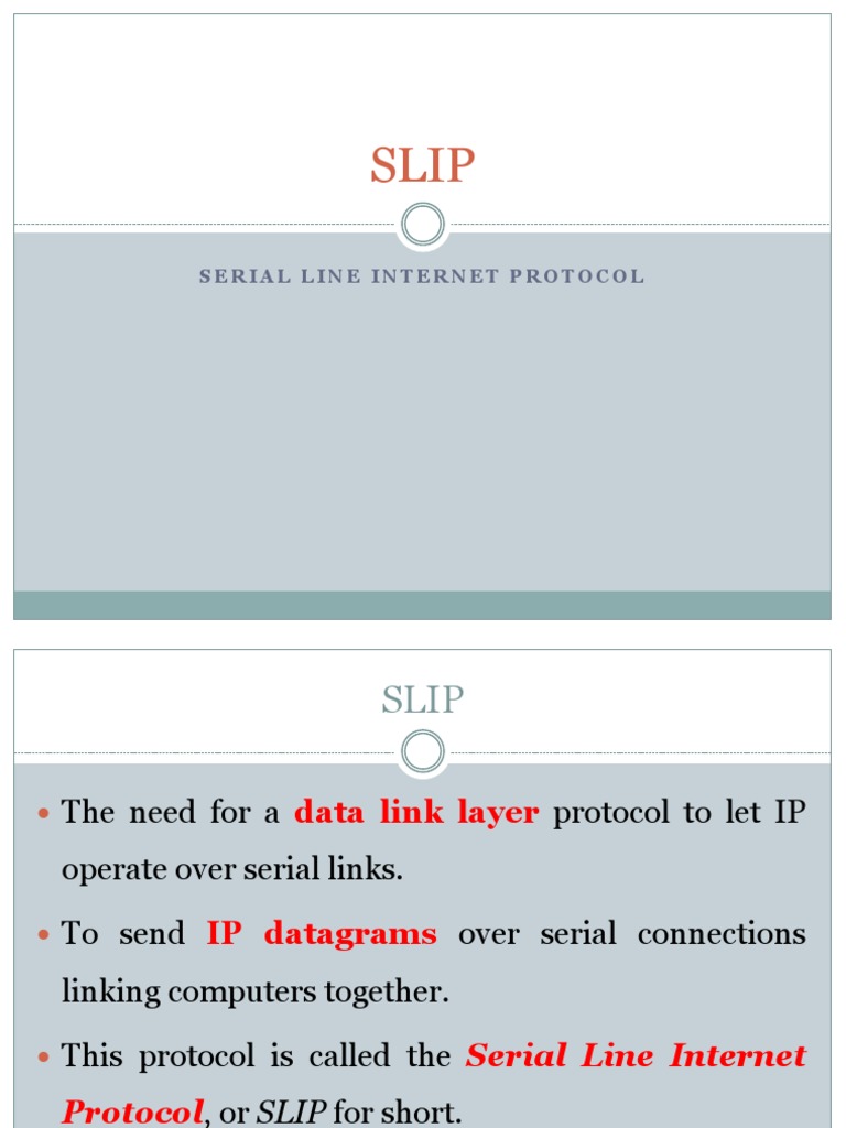 Slip & PPP Protocol | PDF