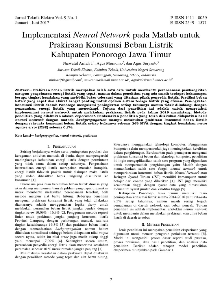 Implementasi Neural Network Pada Matlab | PDF