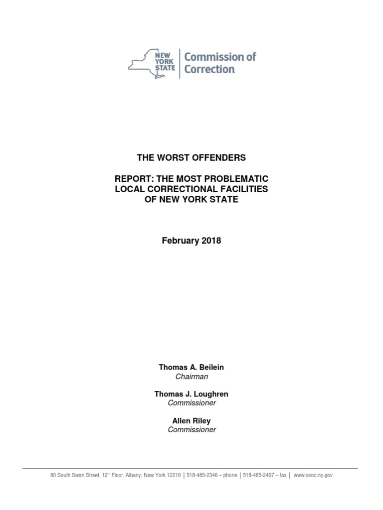 Problematic Jails Report 2 2018 | PDF | Rikers Island | Prison