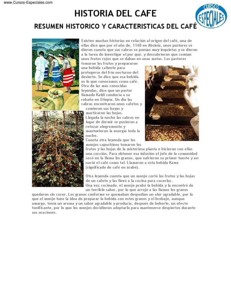 Historia Del Cafe 1 Pdf Café Américas