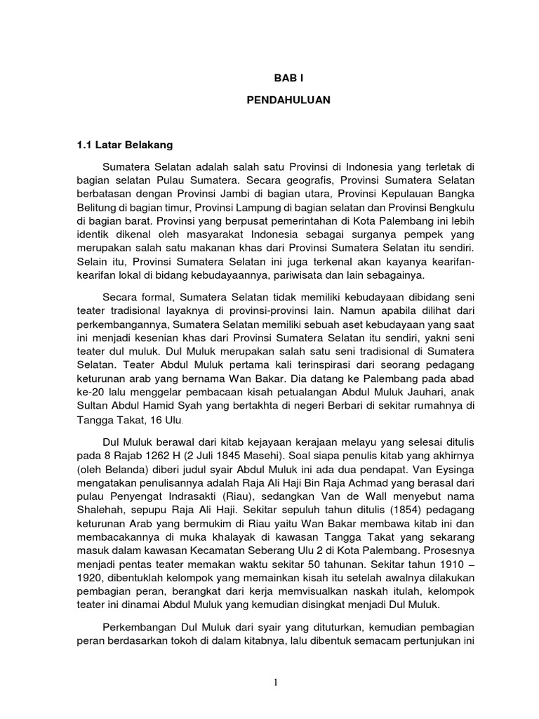 Kearifan Lokal Dul Muluk | PDF