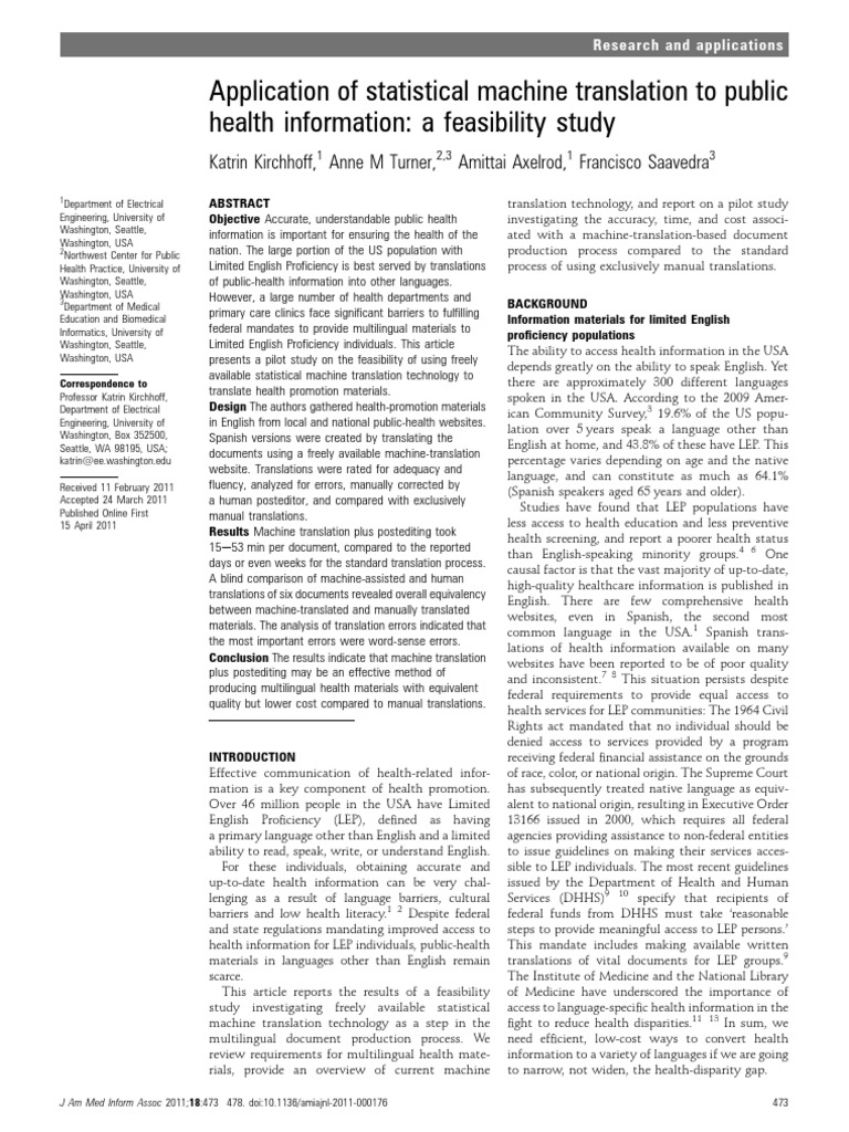 Machine Translation To Study | PDF | Translations | Multilingualism