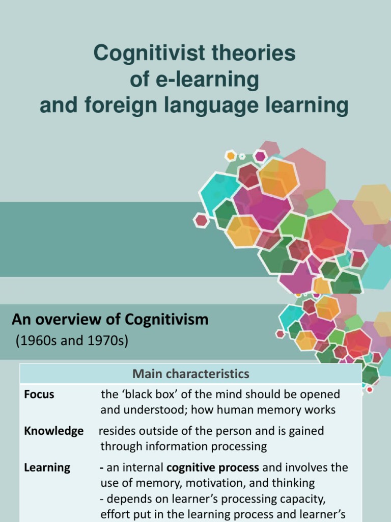 An Overview of Cognitivism and its Application to E-Learning and ...