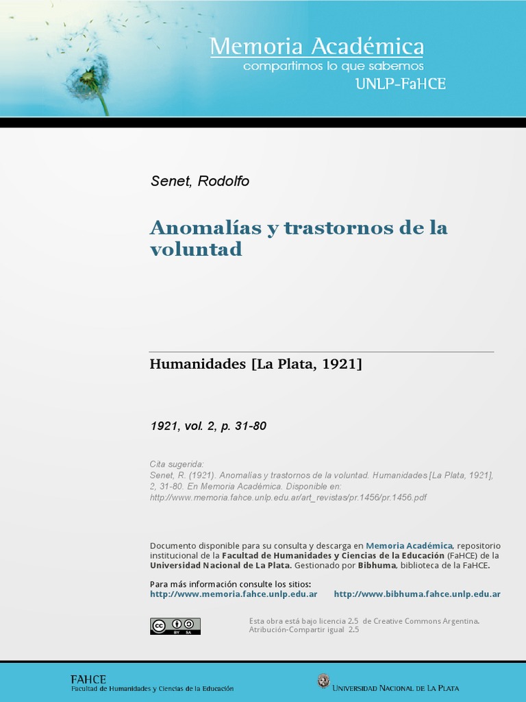 Trastornos de La Voluntad | PDF | Epilepsia | Abuso Sexual Infantil