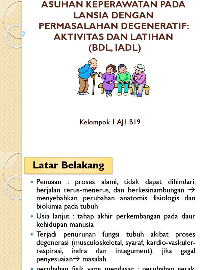 Gangguan Aktivitas Lansia (IADL) | PDF