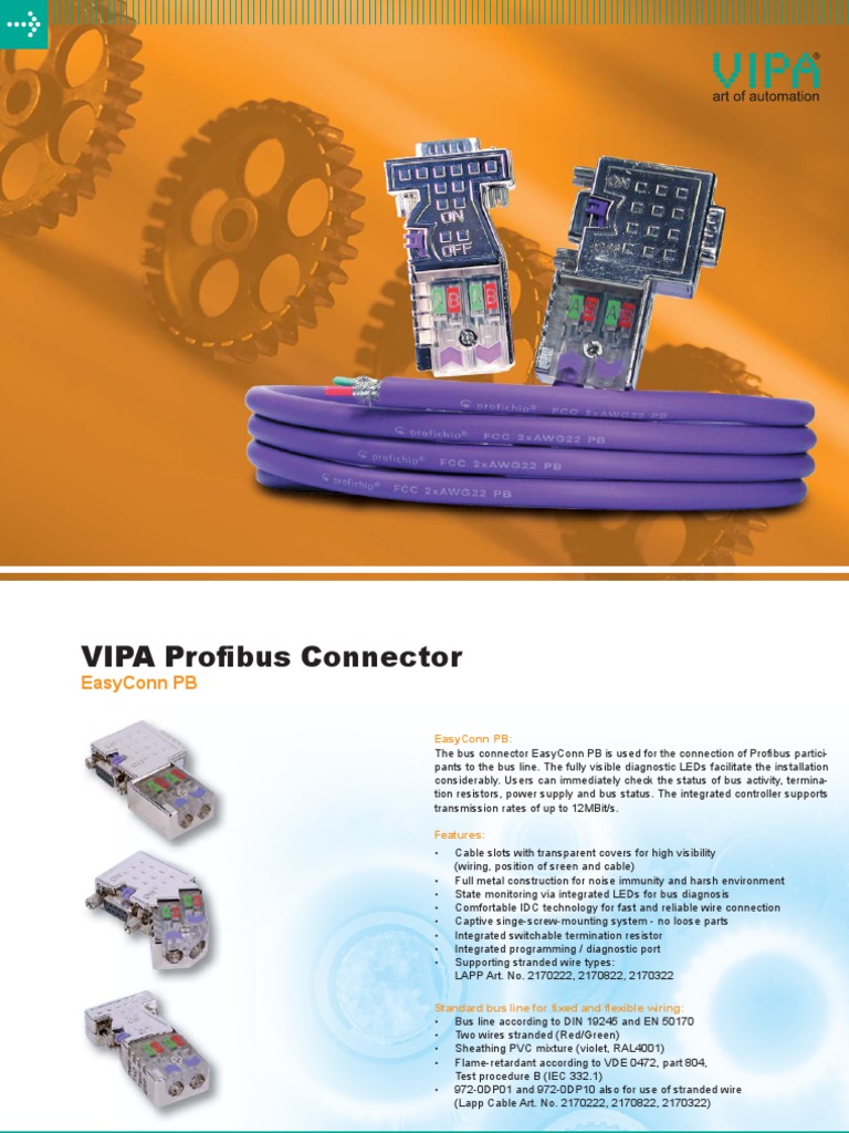 VIPA Profibus Stecker Eng 11 200 Web | PDF | Electrical Connector ...